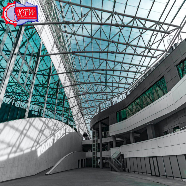 Steel Pipe Roof of a Modern Structure - Kuwait Techno Works