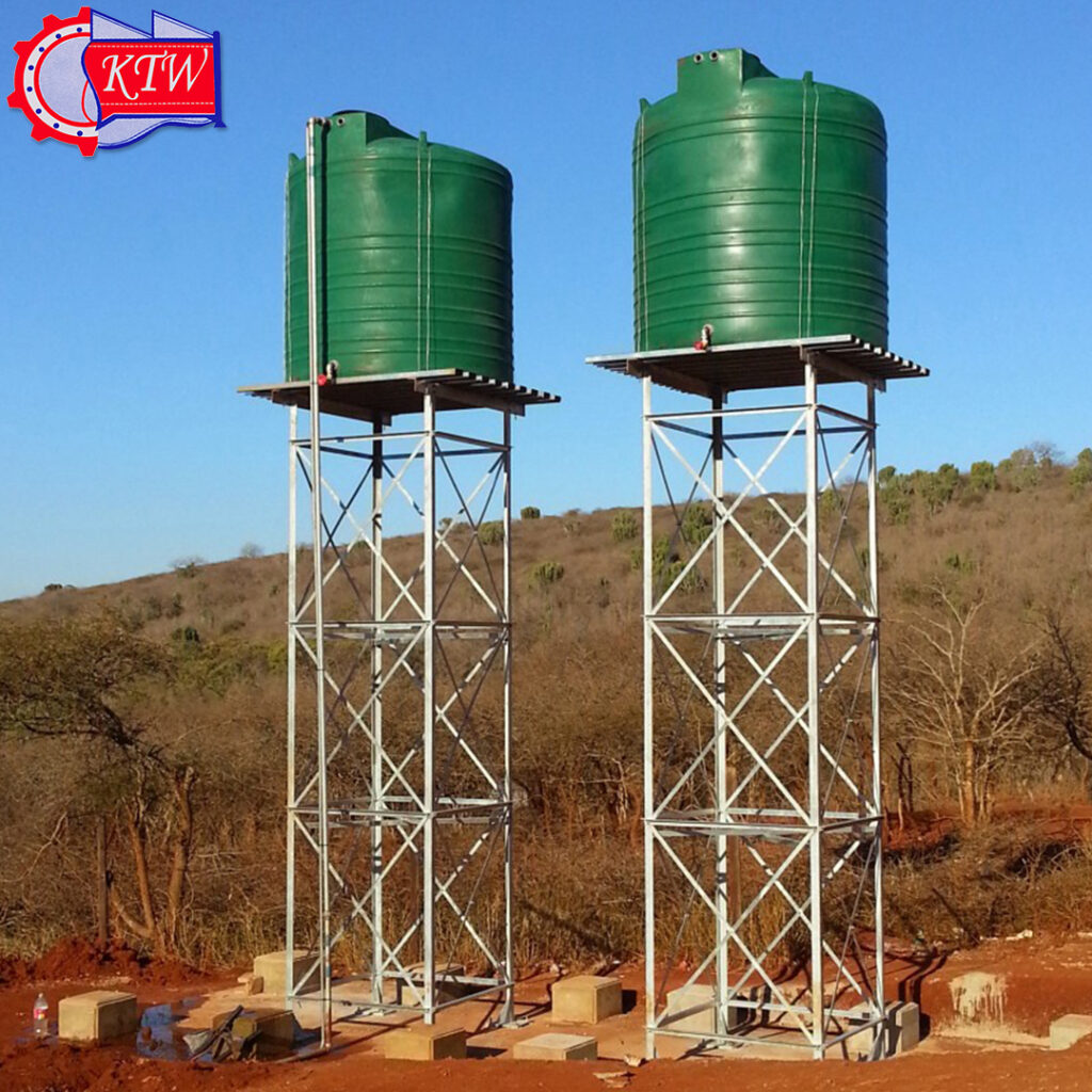 Galvanized Steel Angle Tower (2x6 Meter) - Kuwait Techno Works