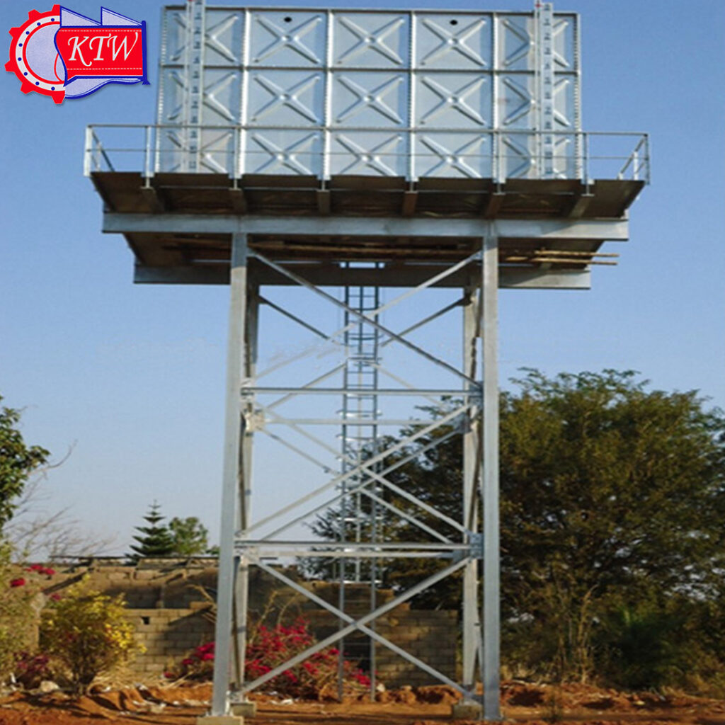 Galvanized Steel Angle Tower conical shape (2x6 Meter) - Kuwait Techno Works