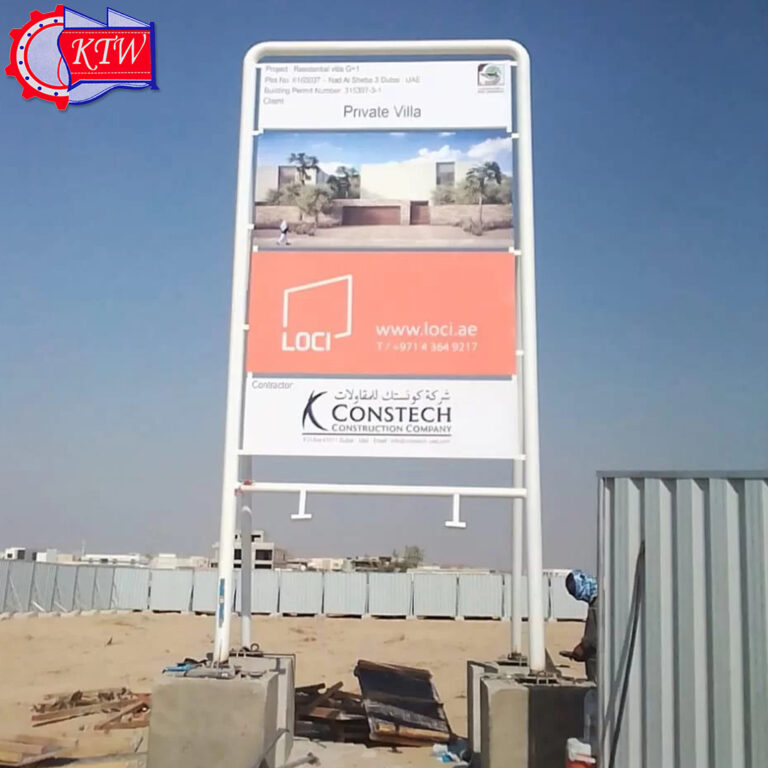 Steel Structure for Signboards (3x12 meter) - Kuwait Techno Works